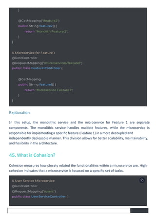 Microservices Interview Questions and Answers PDF By ScholarHat | PDF