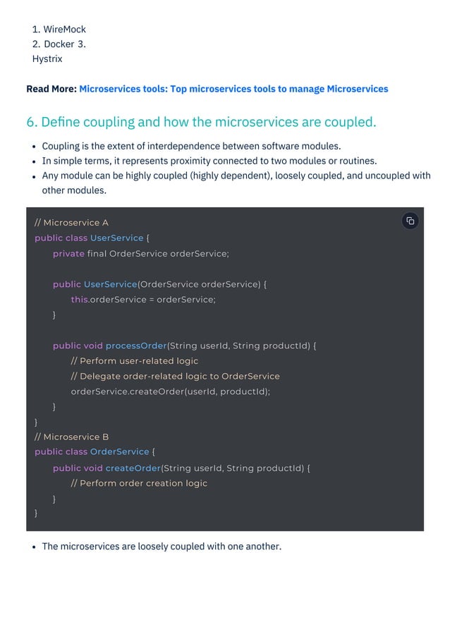 Microservices Interview Questions and Answers PDF By ScholarHat | PDF | Information Services ...