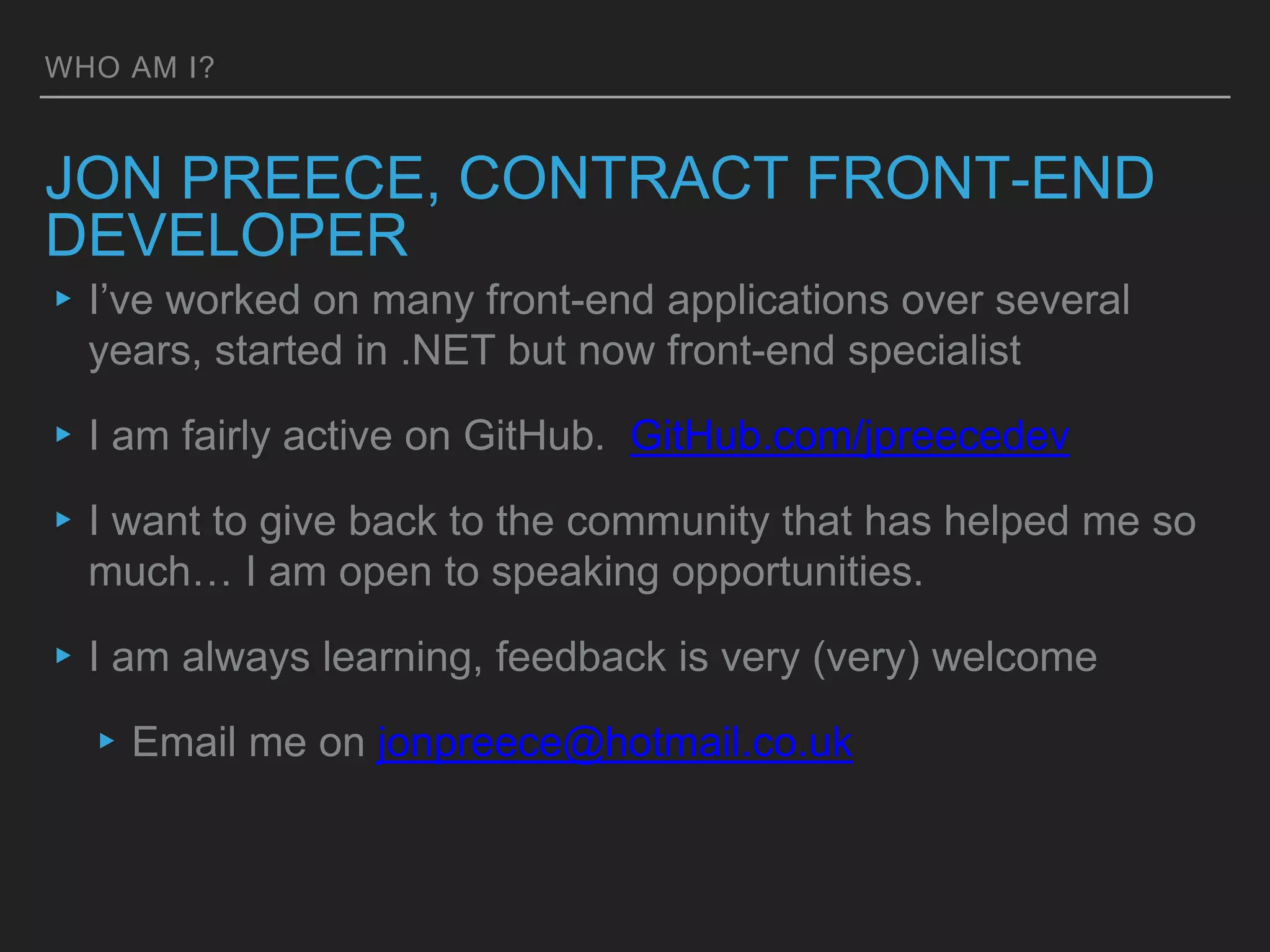 Microservices in the front end | PPTX
