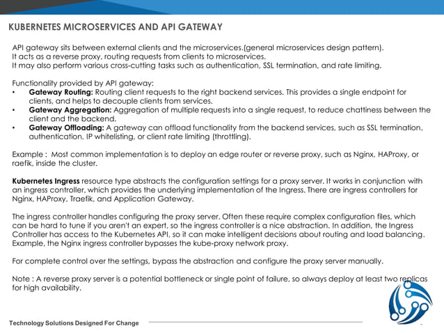 Reference architectures shows a microservices deployed to Kubernetes | PPT