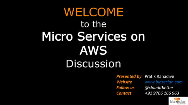 Micro services on AWS | PPT