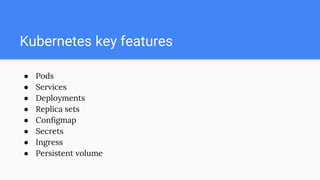 Microservices on kubernetes | PPT