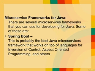 What is Microservices | PPT | Programming Languages | Computing