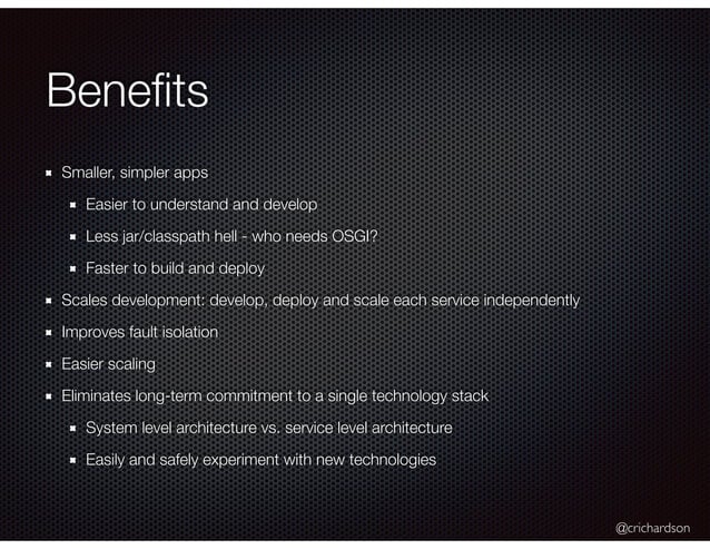 Microservices pattern language (microxchg microxchg2016) | PDF | Programming Languages | Computing