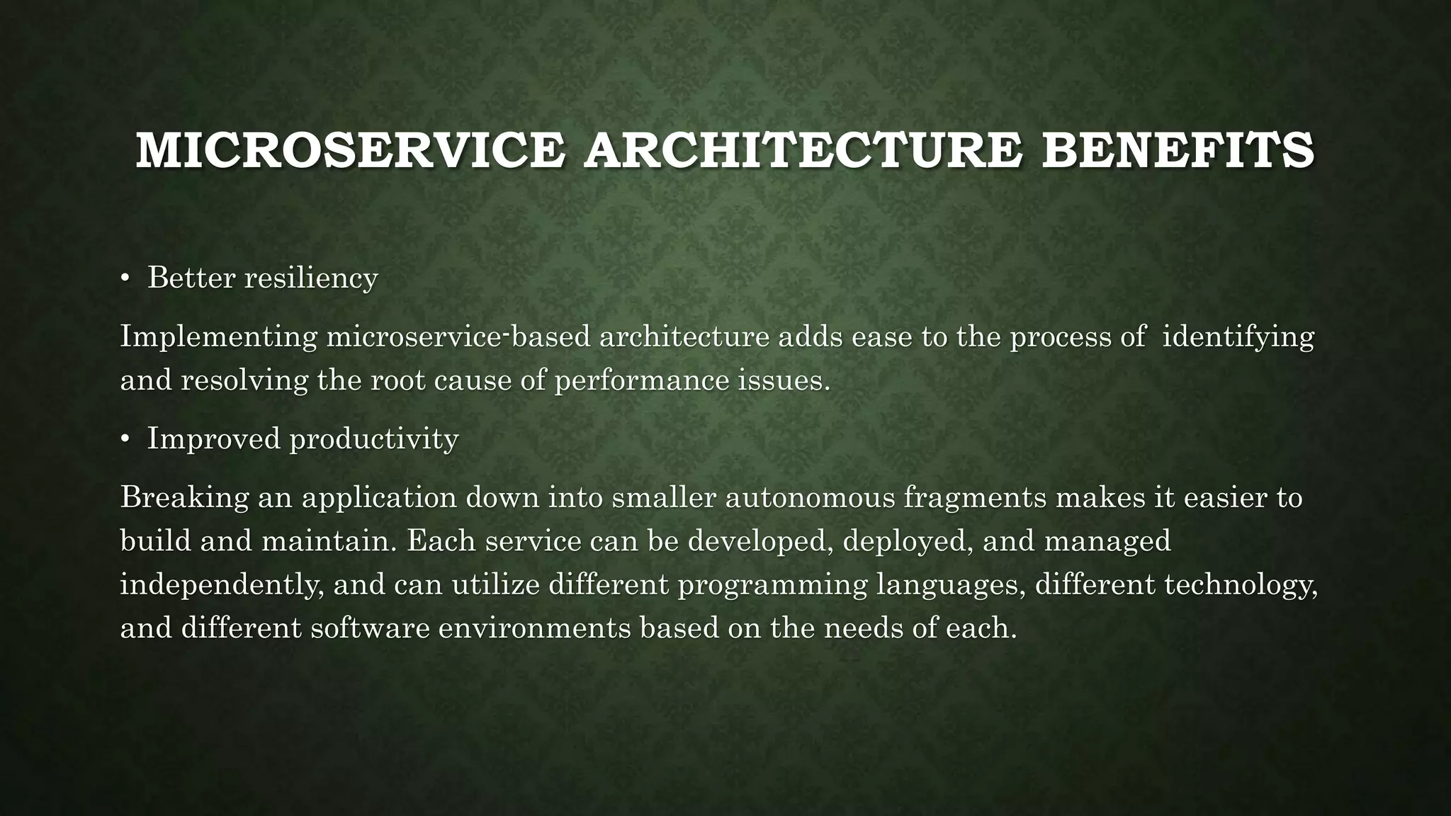 Microservices Architecture | PPTX