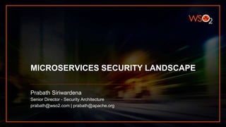Microservices Security Landscape | PPT