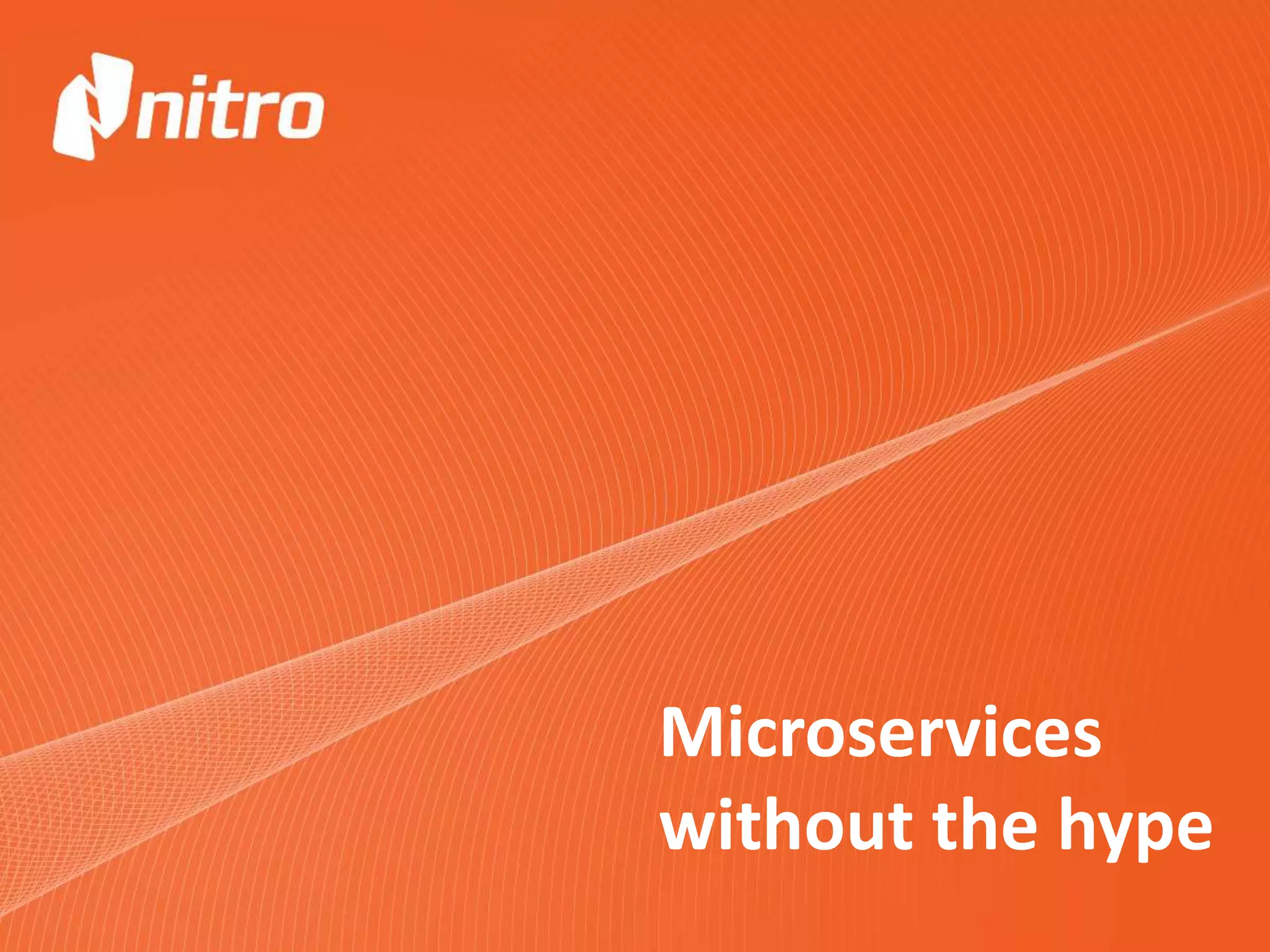 Microservices tech talk | PPT
