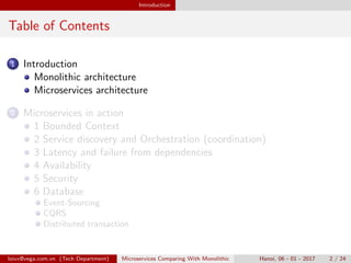 Microservices vs monolithic | PDF | Databases | Computer Software and Applications