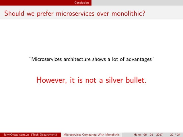 Microservices vs monolithic | PDF | Databases | Computer Software and Applications