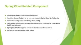 Microservices Platform with Spring Boot, Spring Cloud Config, Spring ...