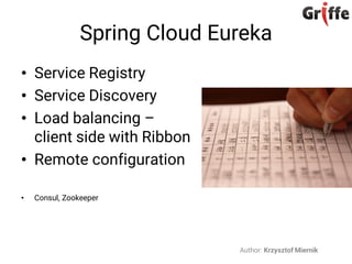 Microservices with Spring Cloud | PPT