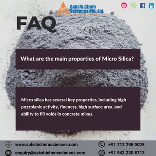Micro Silica: Transforming Concrete into High-Performance Material | PDF
