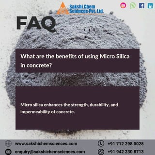 Micro Silica: Transforming Concrete into High-Performance Material | PDF