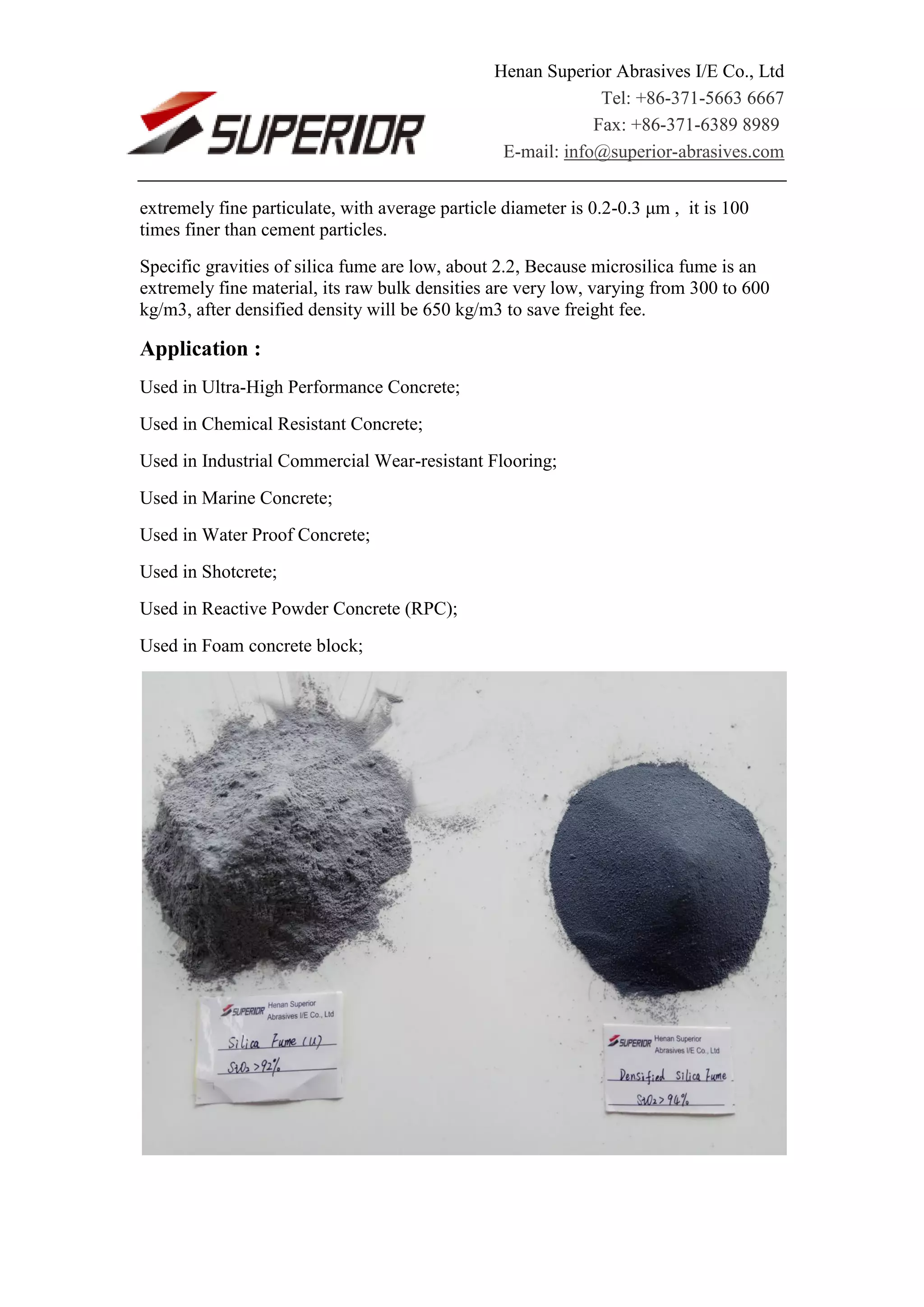How do micro silica work in concrete? | PDF