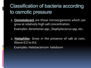 Factors affecting the growth of microbes | PPTX