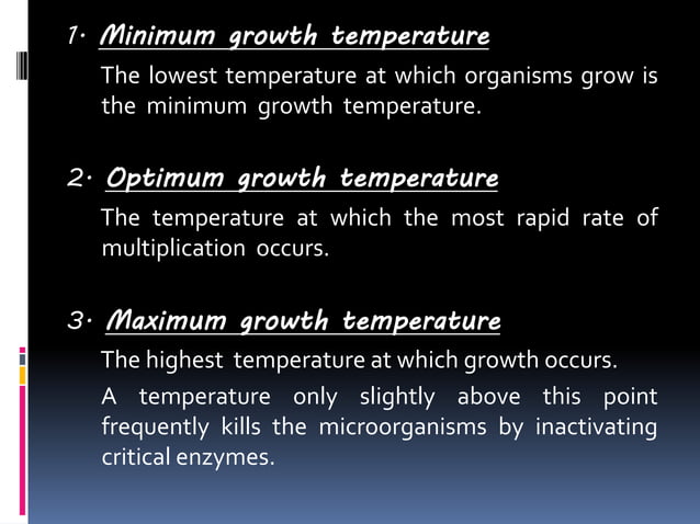 Factors affecting the growth of microbes | PPTX | Chemistry | Science
