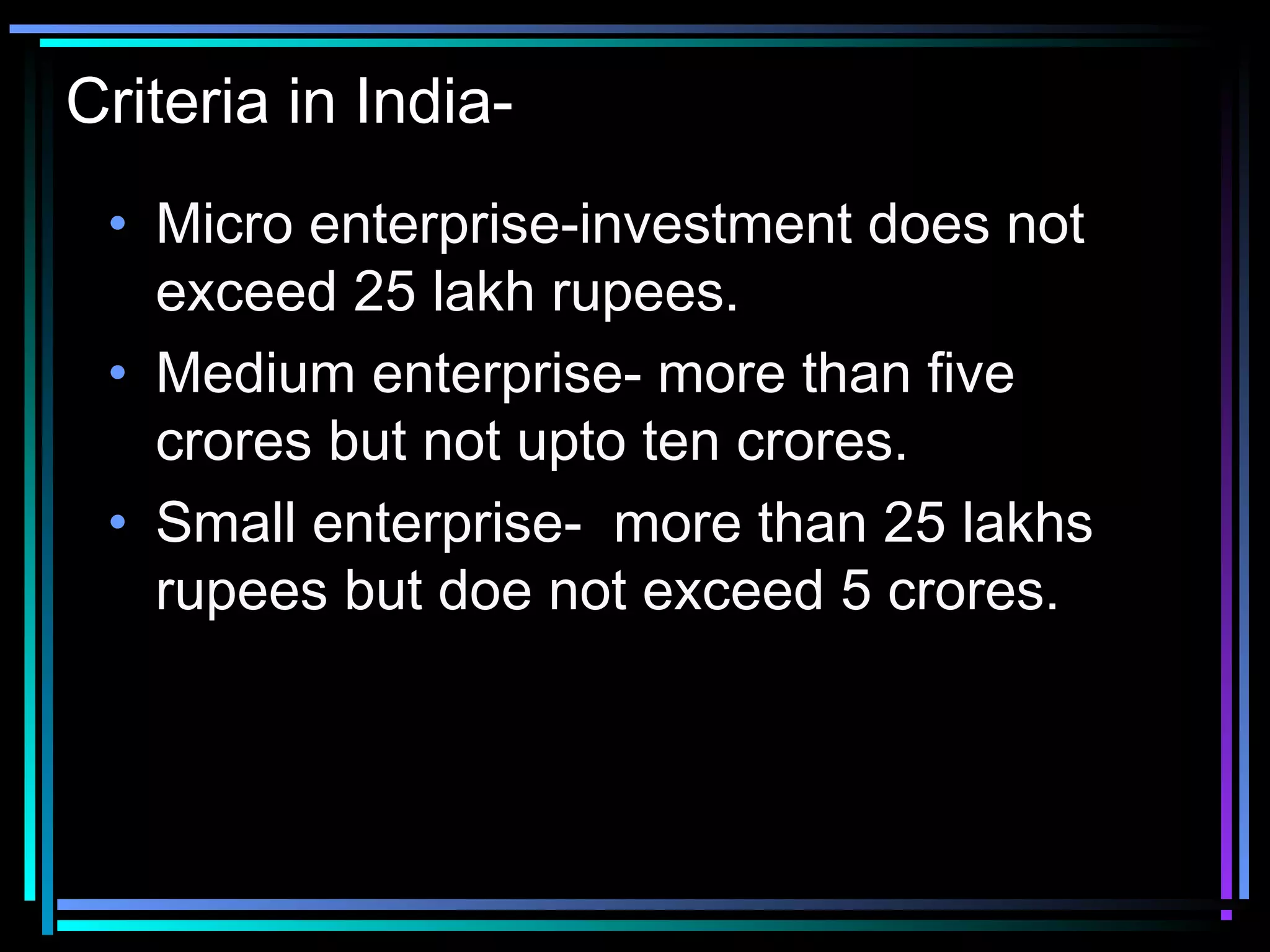 Micro, small and medium enterprises in india | PPT