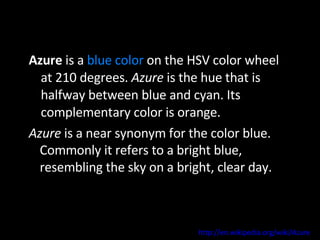 Microsoft Azure Lightning Talk at CloudCamp Austin | PPT