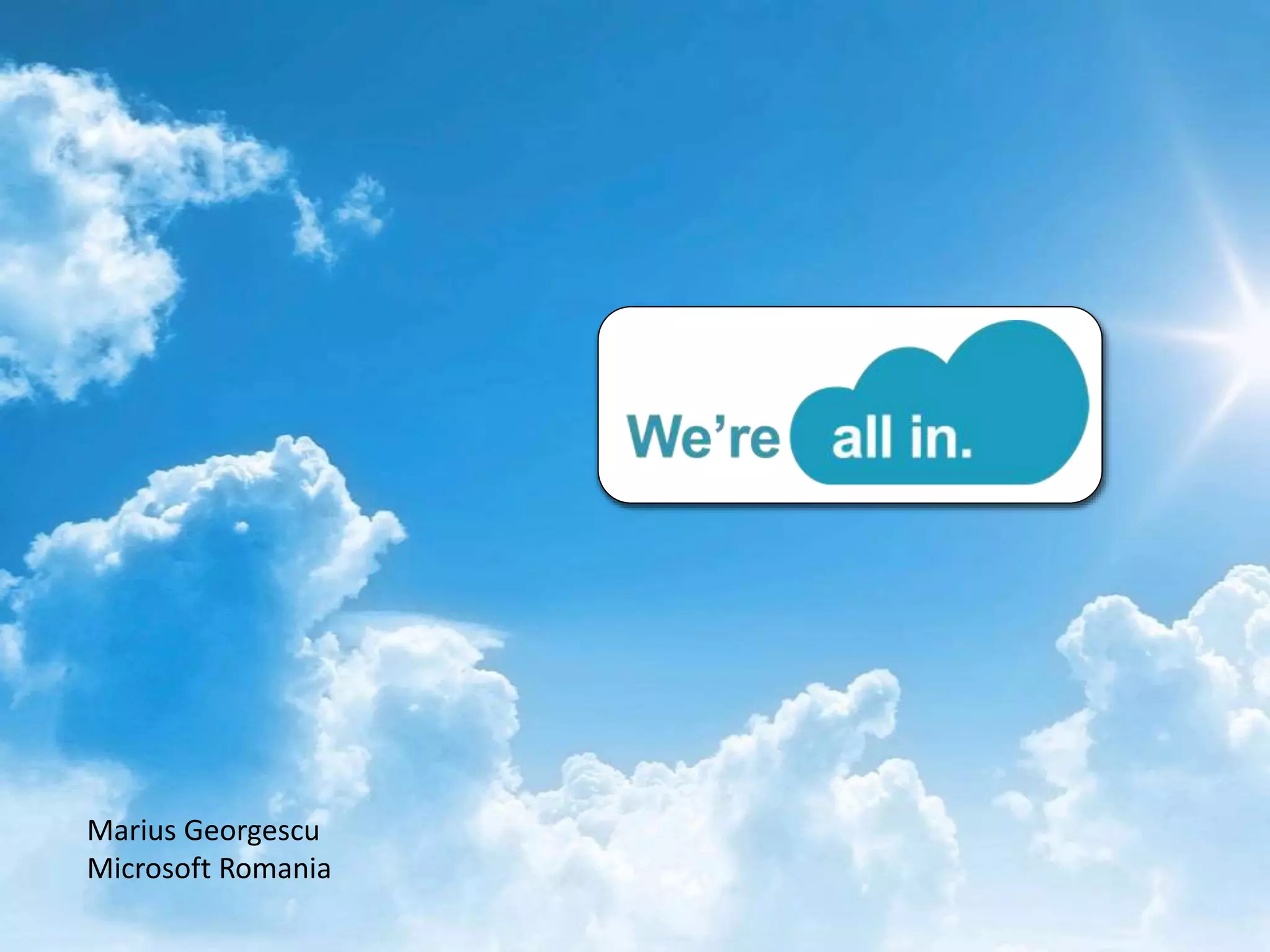 Microsoft Cloud Computing | PPT