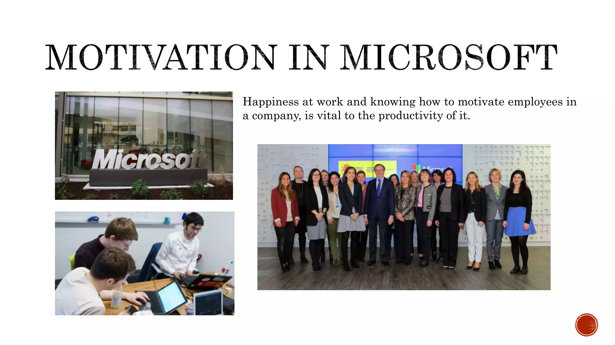 Microsoft´s labor motivation | PPT