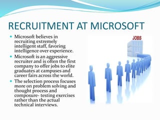 Human Resource Management Practices at Microsoft | PPTX