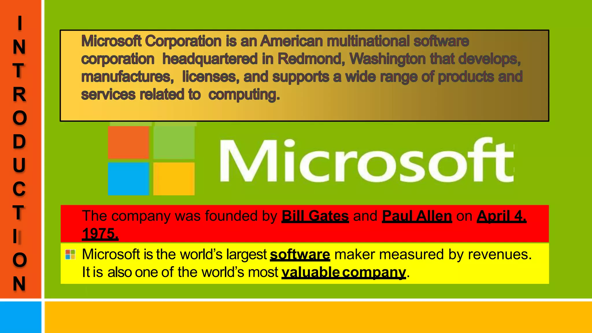 Microsoft | PPTX | Operating Systems | Computer Software and Applications