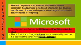 Microsoft | PPTX | Operating Systems | Computer Software and Applications