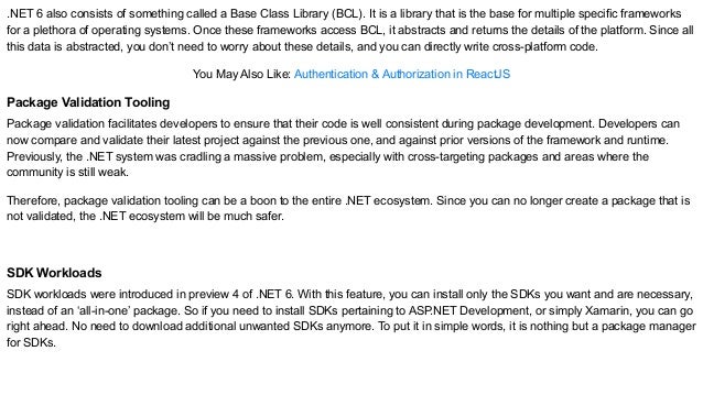 Microsoft .NET 6 -What's All About The New Update | PDF