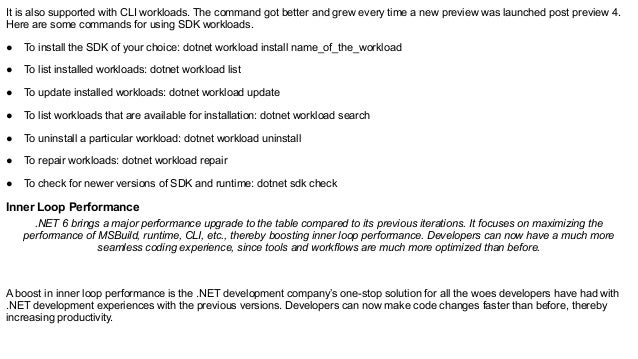 Microsoft .NET 6 -What's All About The New Update | PDF