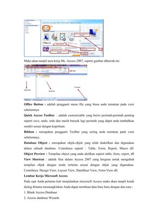 Microsoft access | PDF