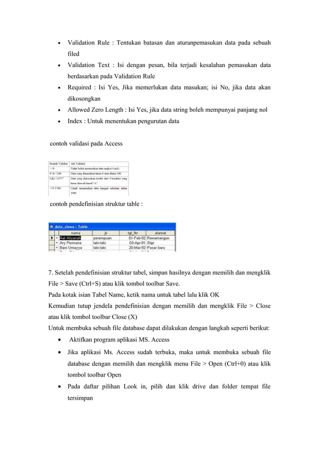 Microsoft access | PDF