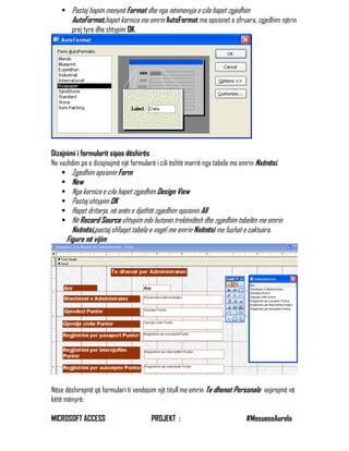 Microsoft access-projekt-ne-word | PDF
