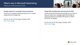 Microsoft Advertising Product Roadmap | PDF