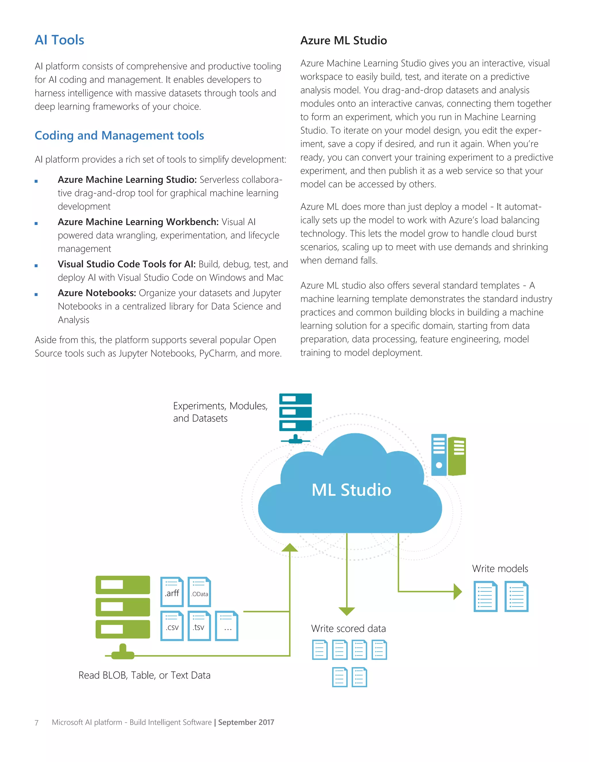 Microsoft AI Platform Whitepaper | PDF | Information Services Industry | Industries