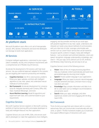 Microsoft AI Platform Whitepaper | PDF | Information Services Industry ...