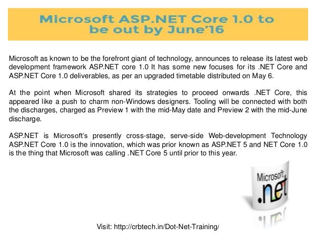 Microsoft asp.net-core-1.0-to-be-out-by-june16