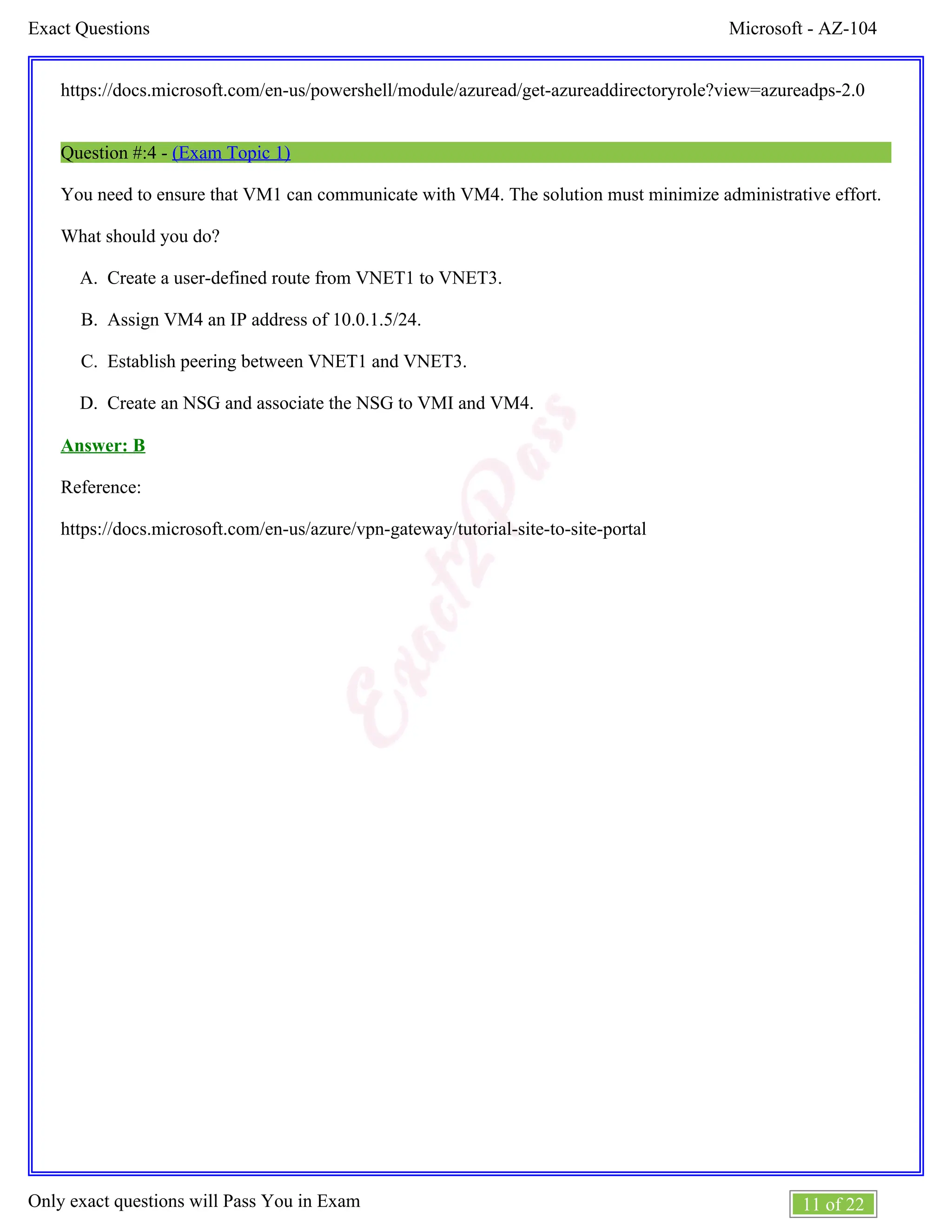 latest AZ-104 Exam Questions and Answers | PDF