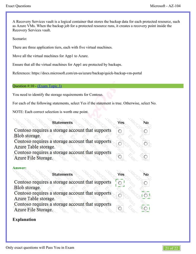 latest AZ-104 Exam Questions and Answers | PDF