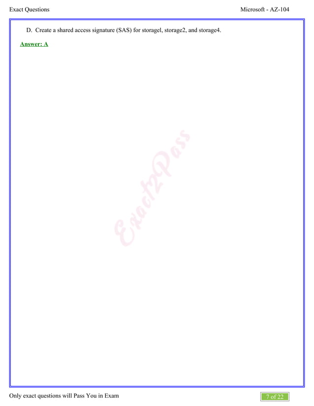 latest AZ-104 Exam Questions and Answers | PDF