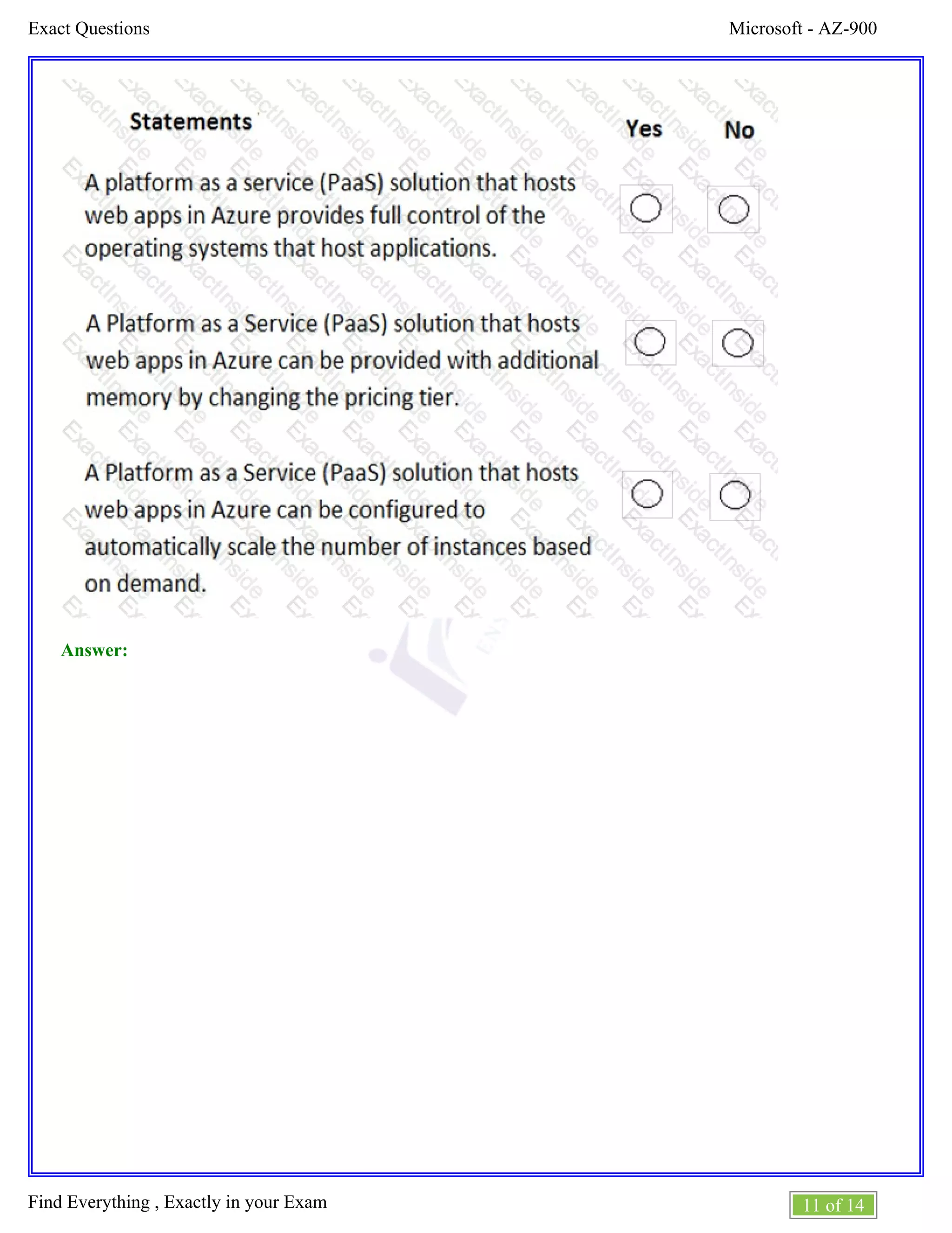Exact Microsoft AZ-900 Questions And Answers | PDF