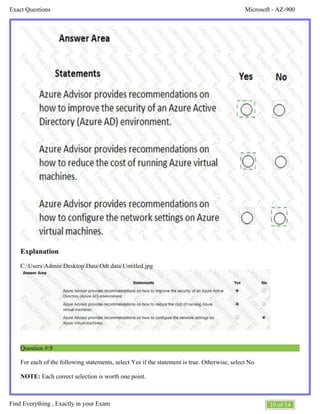 Exact Microsoft AZ-900 Questions And Answers | PDF