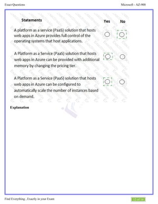 Exact Microsoft AZ-900 Questions And Answers | PDF
