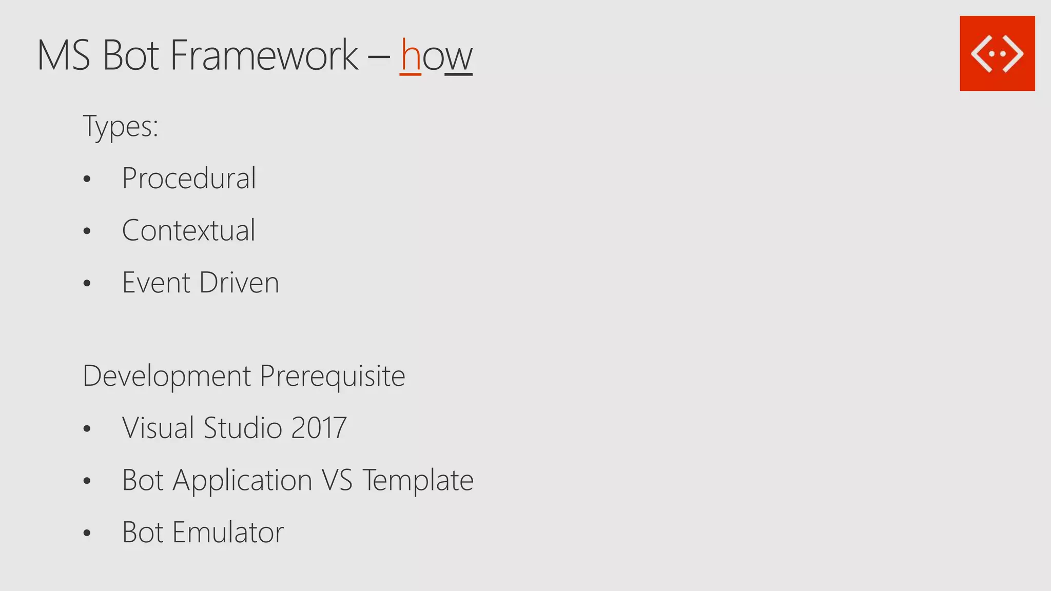 Getting Started With Microsoft Bot Framework Ppt