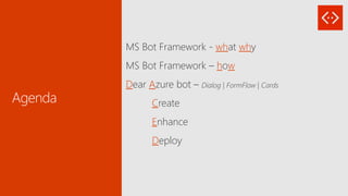 Getting Started with Microsoft Bot Framework | PPT