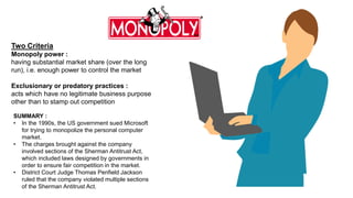 CASE STUDY ON MICROSOFT ANTITRUST CASE | PPT