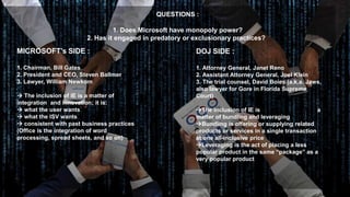 CASE STUDY ON MICROSOFT ANTITRUST CASE | PPT