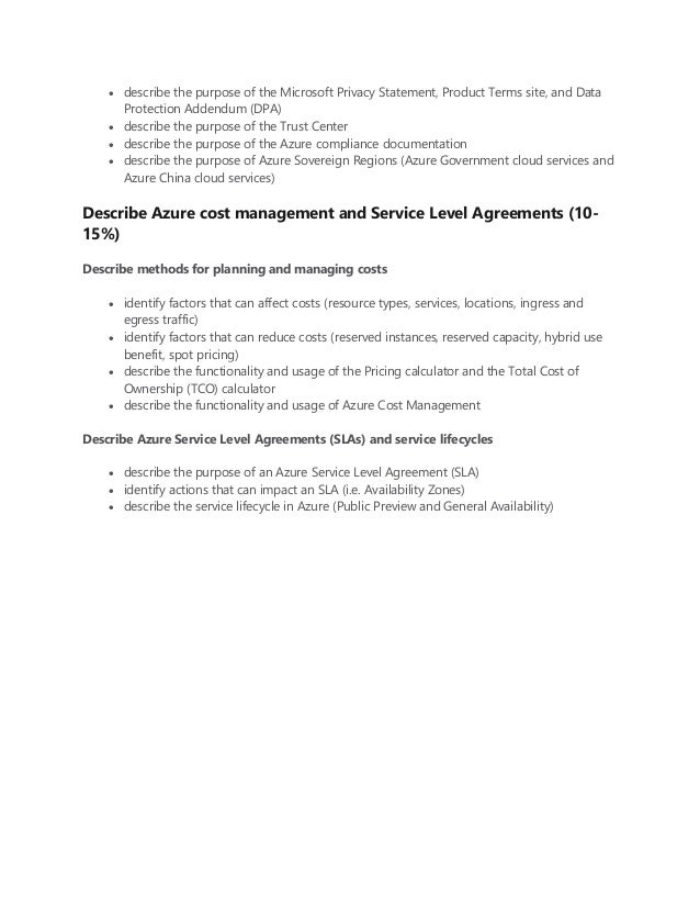 Microsoft Certified Azure Fundamentals Skills Measured Pdf