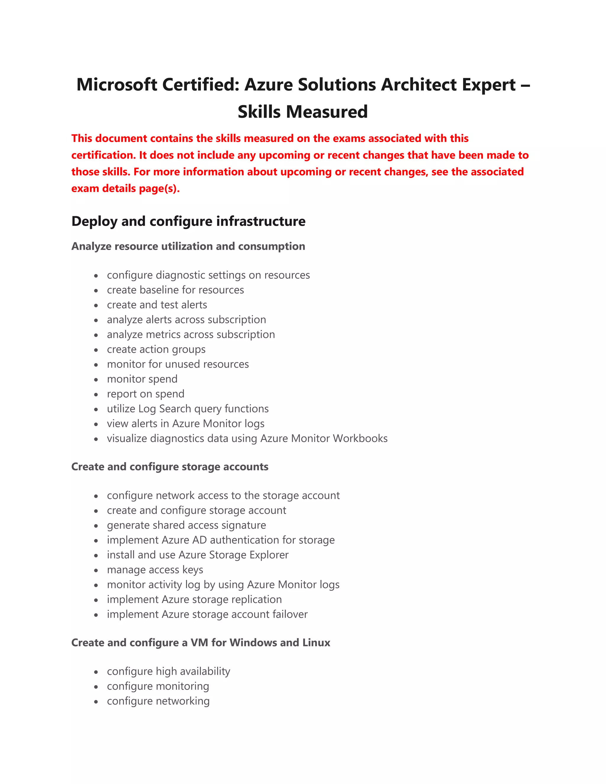 Microsoft certified-azure-solutions-architect-expert-skills-measured | PDF