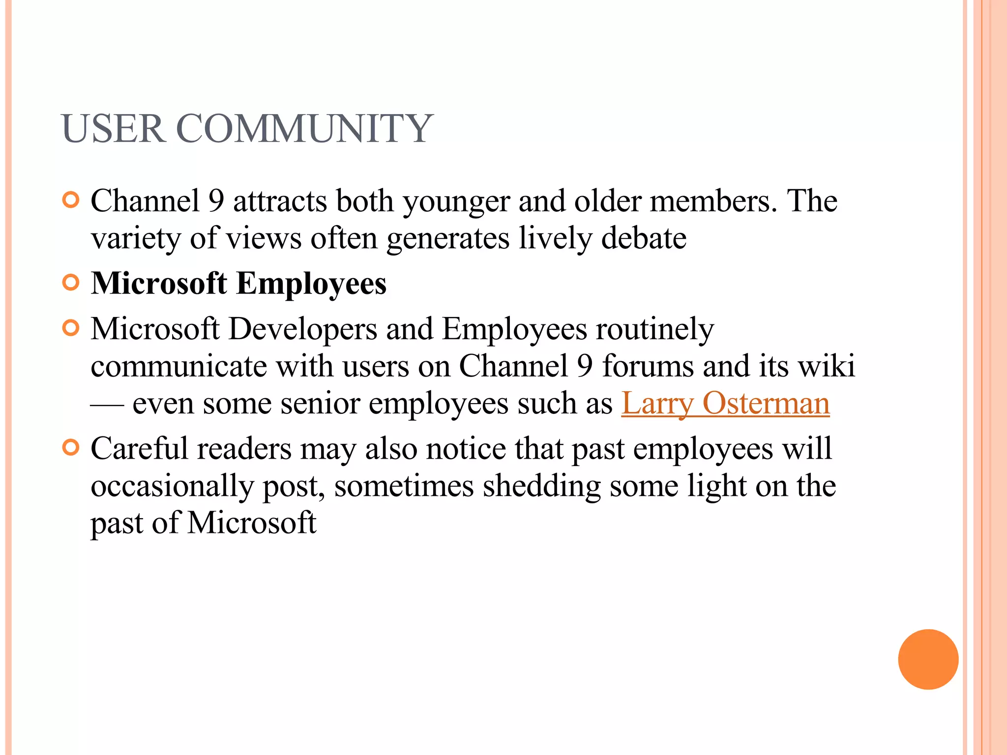 Microsoft Channel 9 | PPT