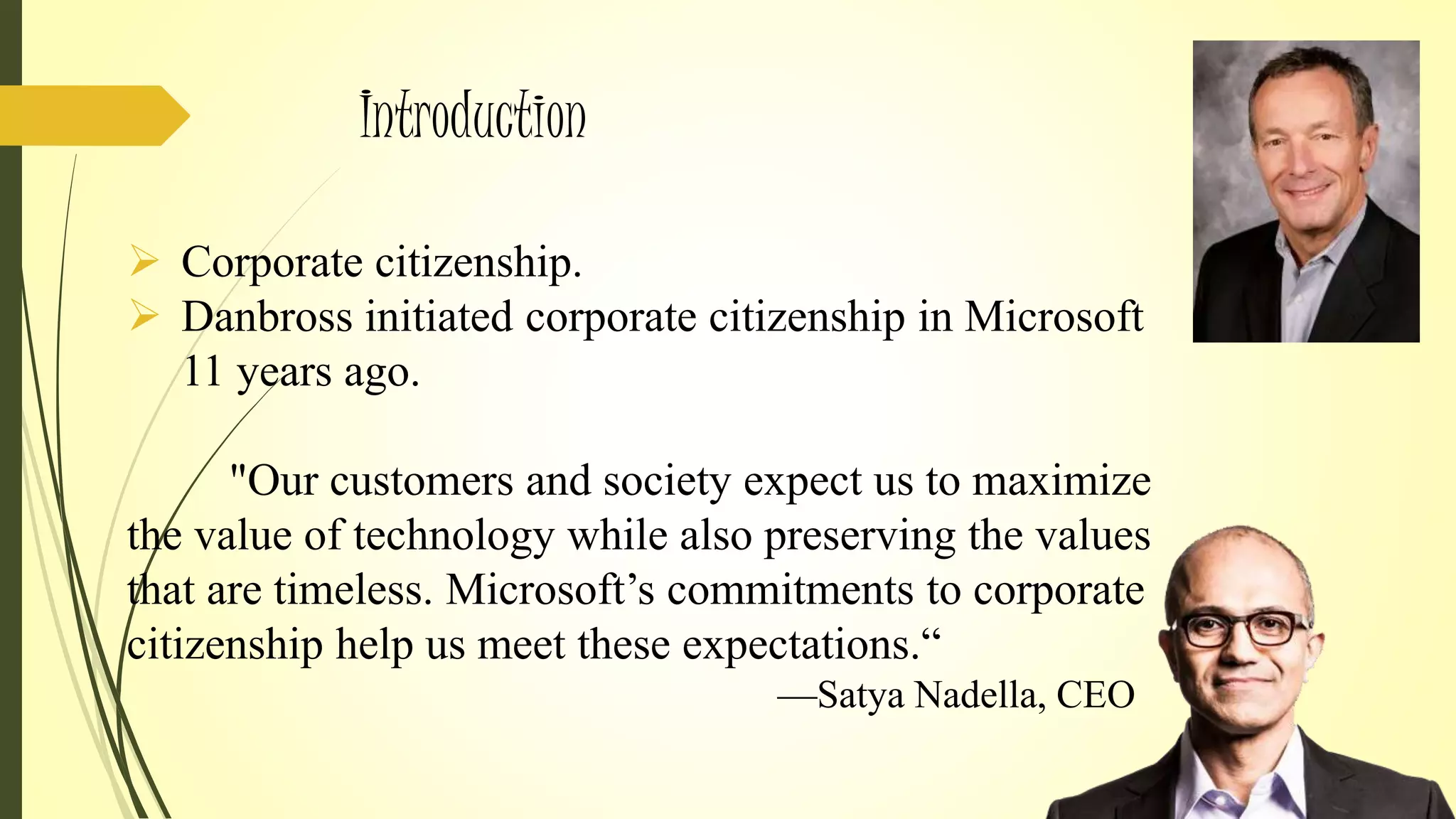 Microsoft CSR | PPT | Free Download